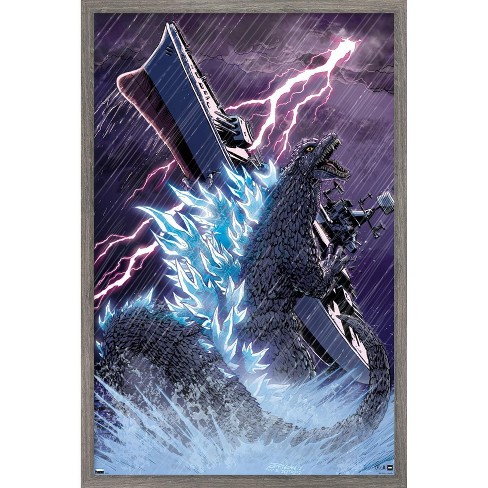 Trends International Godzilla: Comic - Lightning Framed Wall Poster ...