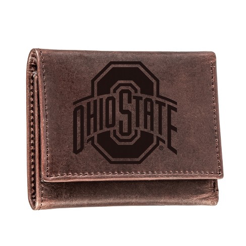 Ohio State, Tri-fold Wallet, Brown, Ch, 100% Genuine Leather : Target