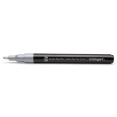 KINGART PRO Paint Pens Extra Fine Tip, Silver & Gold 6 pc : Target