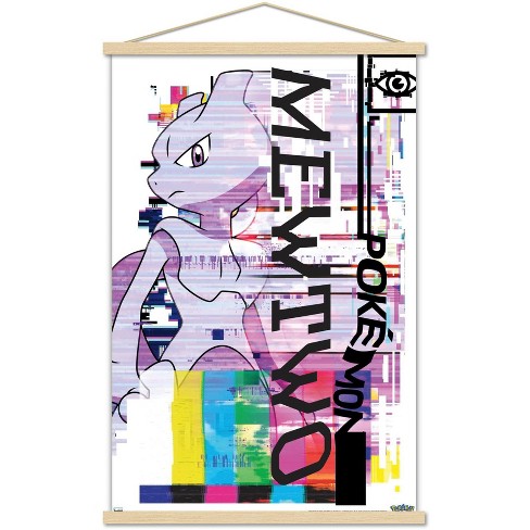 Trends International Pokémon - Mewtwo Distortion Magnetic Framed Wall ...