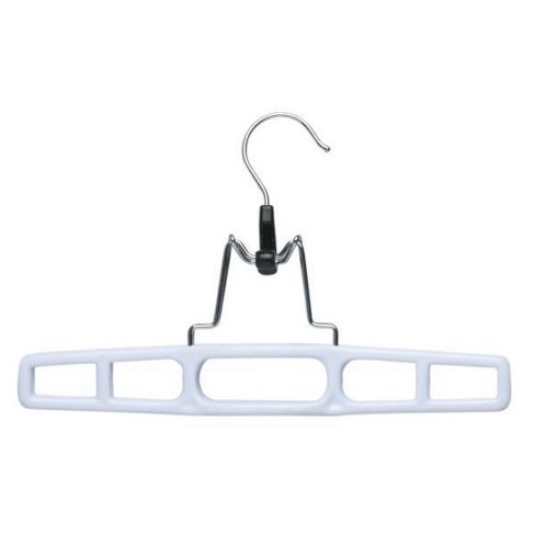 Honey-can-do 12pk Rectangular Clamp Hangers: Adjustable White Clothes ...