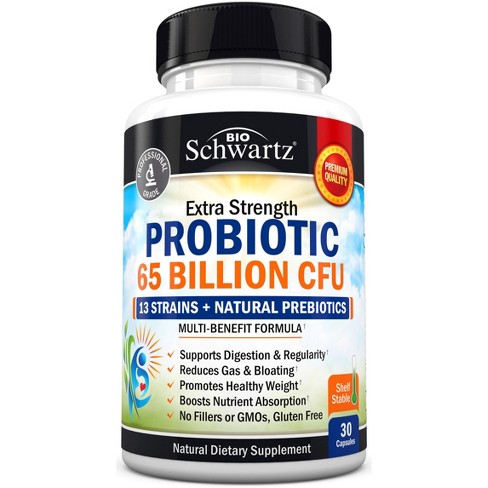 Probiotics 65 Billion Cfu Capsules, Bioschwartz, 30ct : Target