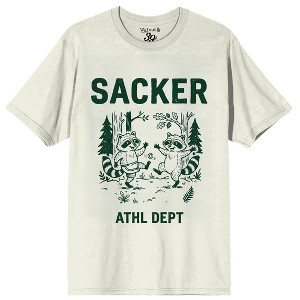 Sacker Raccoons Collegiate Graphic Tee - Short Sleeve Crew Neck T-Shirt ...
