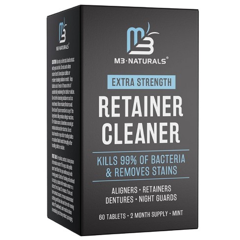 Mint Retainer Cleaner, Extra Strength Denture Cleaning Tablets ...