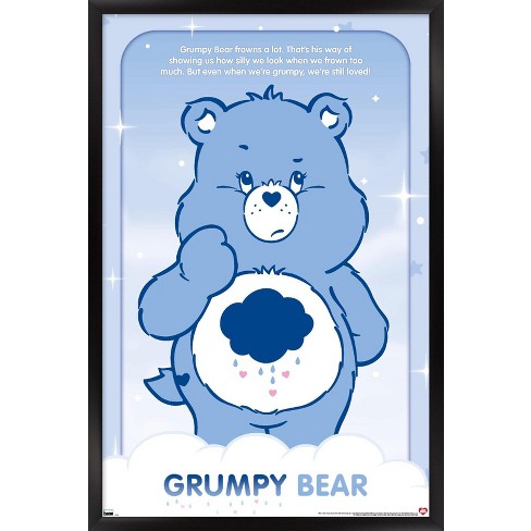 Trends International Care Bears - Grumpy Bear Framed Wall Poster Prints ...