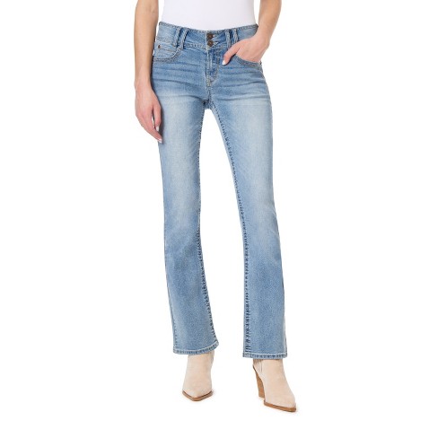 Wallflower Women's Luscious Curvy Bootcut Mid-rise Insta Stretch ...