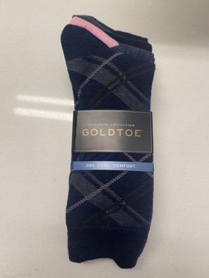 Signature Gold By Goldtoe Men's Marcos Madras Plaid Crew Socks 5pk ...