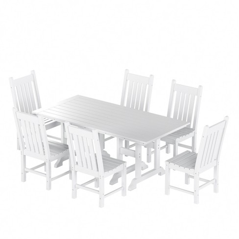 Westintrends 7 Piece Outdoor Patio Dining Set Outdoor Table And Chair ...