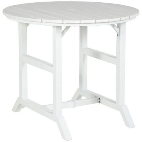 Outsunny Outdoor Dining Table For 4 People, Round Patio Table With ...