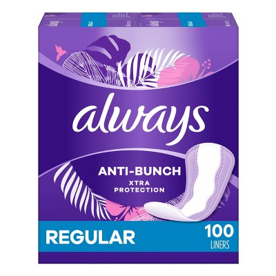 Always Radiant Regular Wrapped Panty Liners - Unscented - 96ct : Target