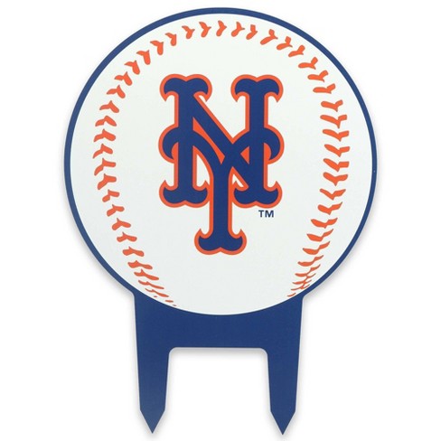 Mlb New York Mets Baseball Metal Yard Stake : Target