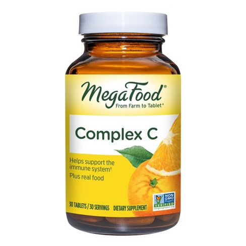 Megafood C Complex - Vitamin C Tablets, Vegan With 250mg Vitamin C ...