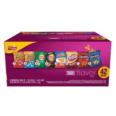 Frito Lay Flavor Mix 42ct : Target