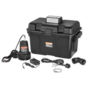 VEVOR Basement Emergency Back-Up Sump Pump, 2000GPH 0.17 HP Backup Sump ...
