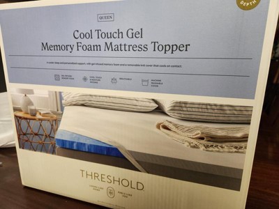 Full 2" Cool Touch Memory Foam Mattress Topper - Threshold™ : Target