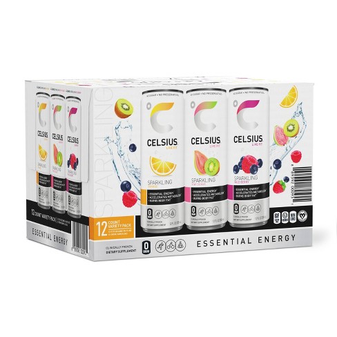 Celsius Variety Pack Energy Drink - 12pk/12 Fl Oz Cans : Target