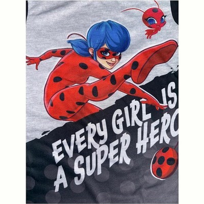 Miraculous Lady Bug Girl's "every Girl Is A Super Hero" 3-piece Pajama ...