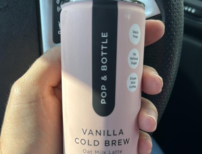 Pop & Bottle Vanilla Cold Brew Oat Milk Latte With Collagen - 8 Fl Oz ...