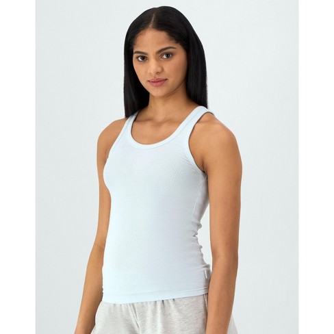 Hanes Originals Comfywear Women's Rib Tank Silence Blue M : Target
