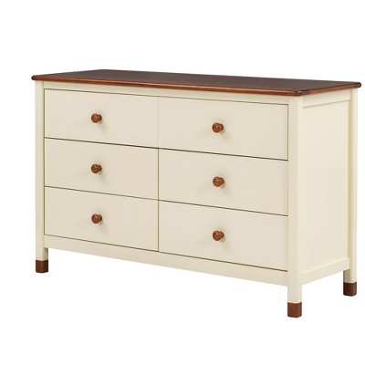 Modern Luxury White Multi-functional Dresser With Cabinets,6 Drawer ...
