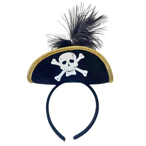 4e's Novelty Black Pirate Headband For Women & Girls - Pirate Headband ...