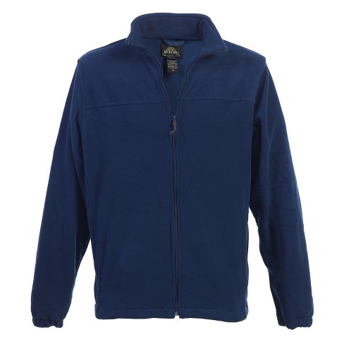 Gioberti Mens Full Zip Polar Fleece Jacket, Navy, Medium : Target
