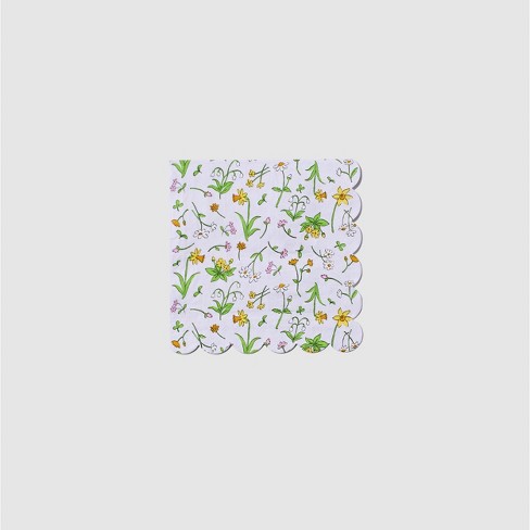 Guess How Much I Love You Blue Large Napkins - 6.5 Inch Scalloped Paper ...