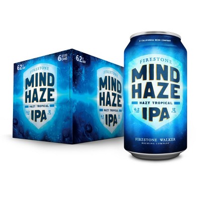 Firestone Walker Mind Haze Ipa Beer - 6pk/12 Fl Oz Cans : Target