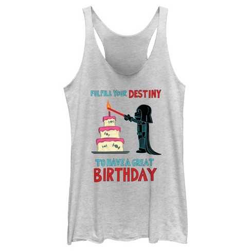 Women's Star Wars Darth Vader Fulfill Your Destiny Racerback Tank Top ...