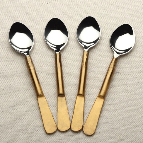 Inox Artisans Celia Coffee/demitasse Spoon 4 Pc. Set : Target