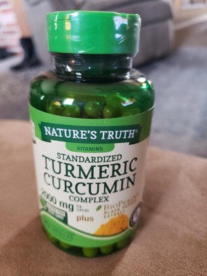 Nature's Truth Turmeric Curcumin Supplement 2000mg With Bioperine | 90 ...