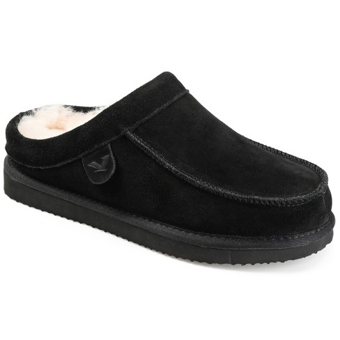 Territory Oasis Genuine Sheepskin Moccasin Clog Slipper Black 10 : Target