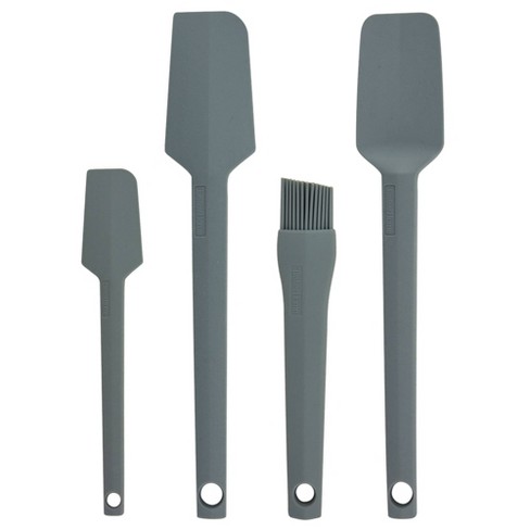 Taste Of Home 4pc Silicone Tools Ash Gray: Kitchen Utensil Set With ...