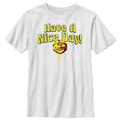 Boy's Wwe Mankind Have A Nice Day Logo T-shirt : Target
