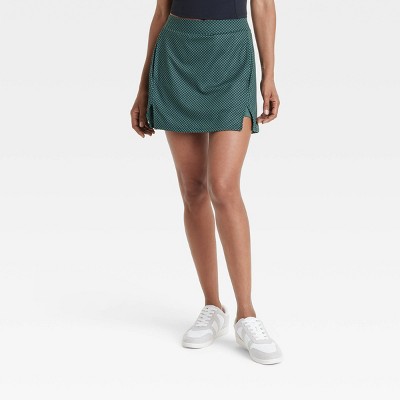 Women's Knit Slit Skort - All In Motion™ Green Xl : Target