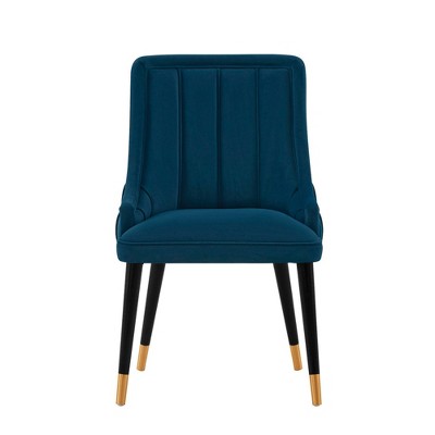 Comfort Pointe Bonito Dining Chair Midnight Blue: Set Of 2, Velvet ...