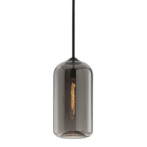 Troy Lighting District 1 - Light Pendant In Satin Black Smoke Shade ...