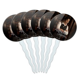 The Vampire Diaries Damon Cupcake Picks Toppers Decoration Set of 6 ...