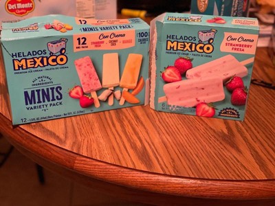 Helados Mexico Frozen Minis Fruit & Cream Variety Bars - 12ct : Target
