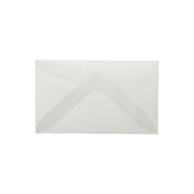 Jam Paper 2pay Translucent Vellum Envelopes 2.5 X 4.25 Clear Bulk 1000 ...