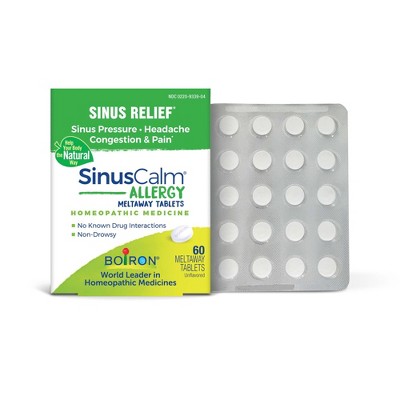 Sinuscalm Allergy By Boiron Homeopathic Medicine For Sinus Relief - 60 ...