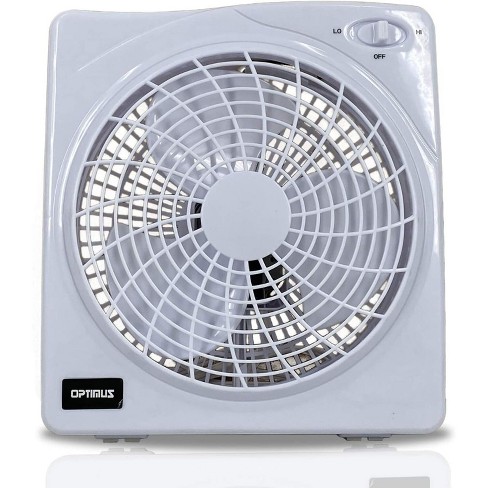 Optimus F-1022 10" Electric Fan, White : Target