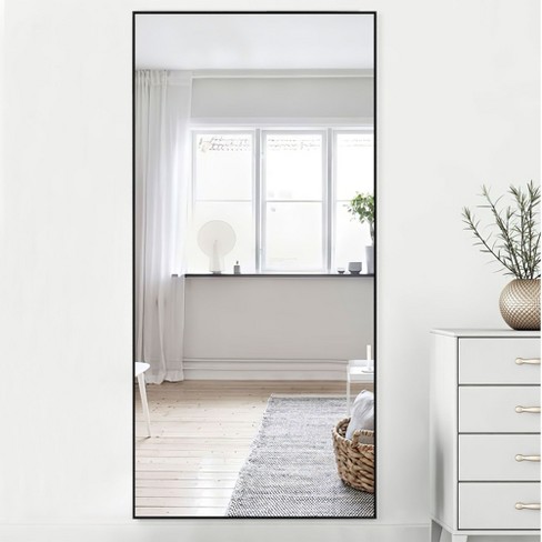Dovelina Modern Rectangular Metal Framed Full Length Mirror Free ...