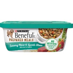 Purina Beneful Prepared Meals Lamb, Chicken & Beef Stew Wet Dog Food ...