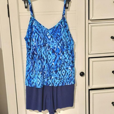 Women's Trimshaper Farrah Swim Romper : Target