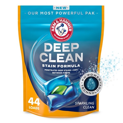 Arm & Hammer Deep Clean Stain Unit Dose Detergent - 44ct : Target