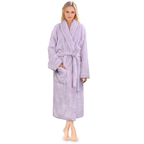 Pavilia Premium Womens Plush Soft Robe Fluffy Warm, Fleece Faux ...