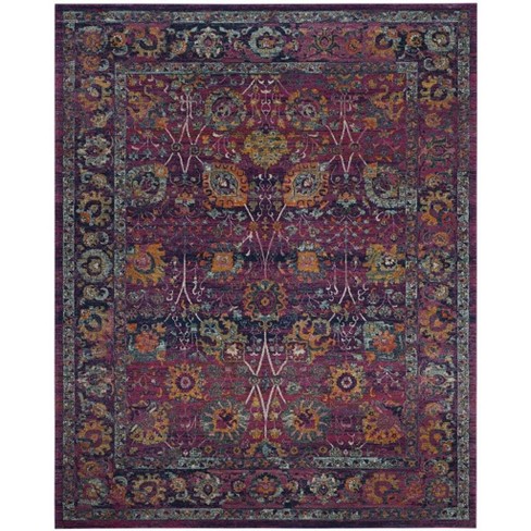 Granada Gra352 Power Loomed Area Rug - Fuchsia/multi - 8'9"x11'9 ...