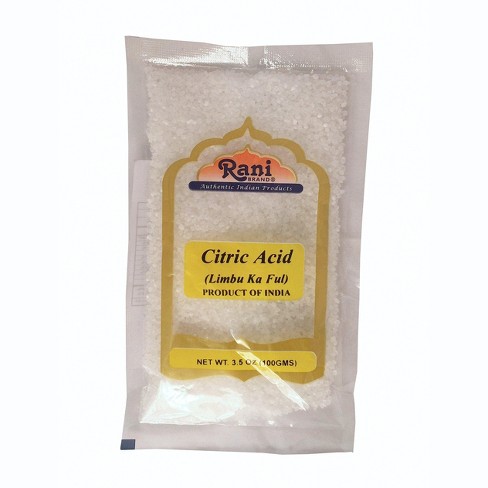 Citric Acid (nimbu Ka Sat) Powder - 3.5oz (100g) - Rani Brand Authentic ...