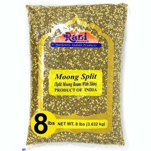Moong Split (split Moong Beans W/skin) - 128oz (8lbs) 3.63kg - Rani ...